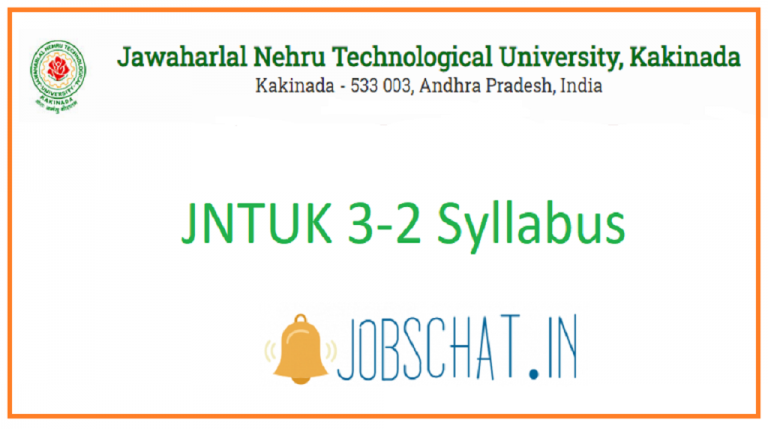 JNTUK 3-2 Syllabus 2022 R20, R19, R16 B.Tech, B.Pharmacy