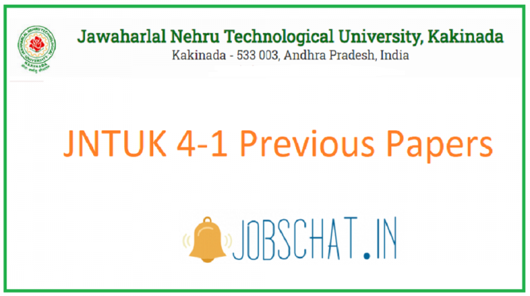 JNTUK 4-1 Previous Papers - R19, R16 B.Tech, B.Pharmacy