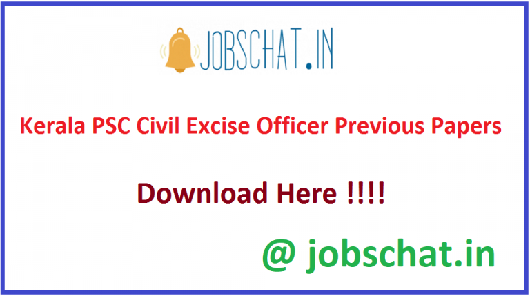 Kerala PSC Civil Excise Officer Previous Papers (FREE)