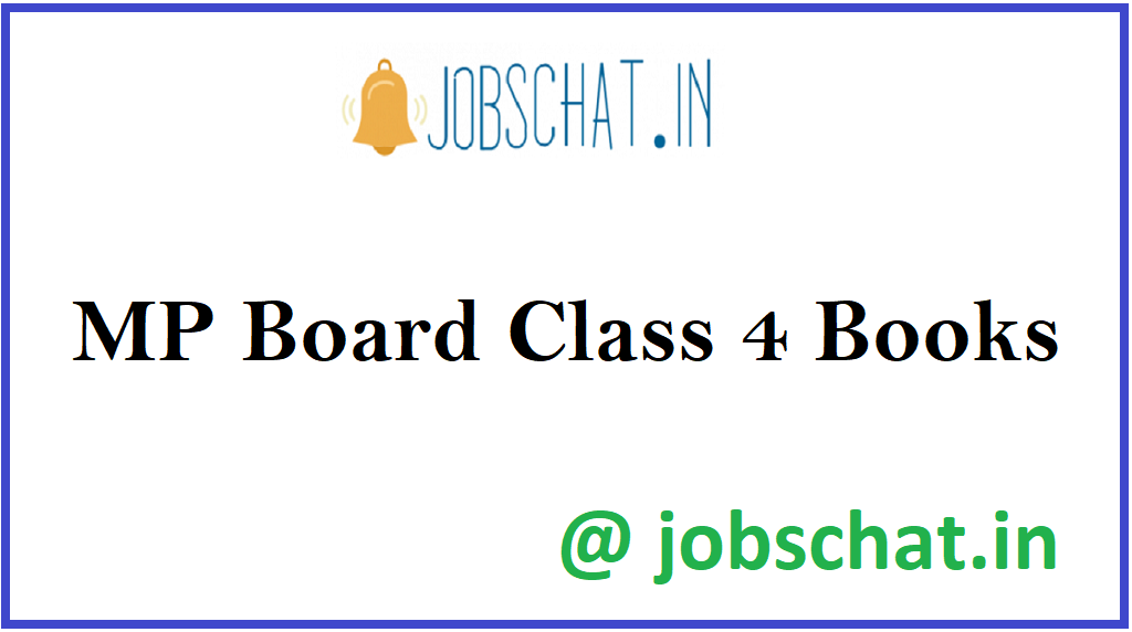 MP Board Class 4 Books Madhya Pradesh Board Books Class 4