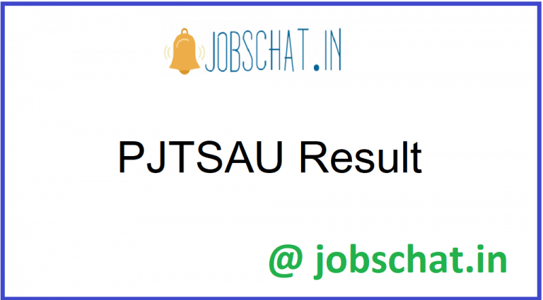 PJTSAU Result 2021 - Download PJTSU Merit List