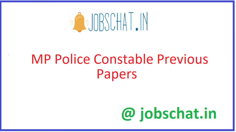 MP Police Constable Previous Papers With Answers (PDF)