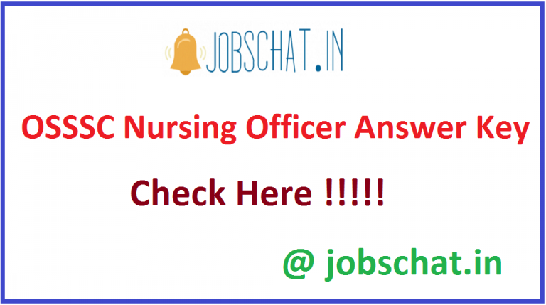 OSSSC Nursing Officer Answer Key 2021 Out - Cut Off