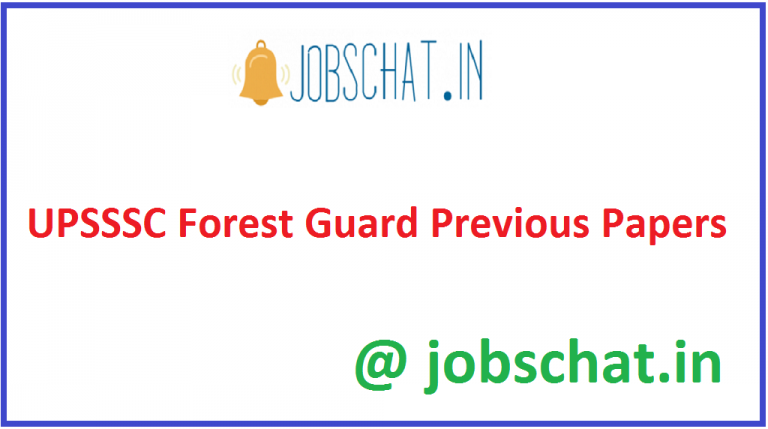 UPSSSC Forest Guard Previous Papers PDF - With Answers
