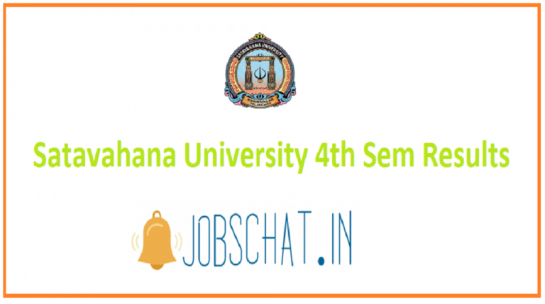 Satavahana University 4th Sem Results 2021 - UG, PG Marks
