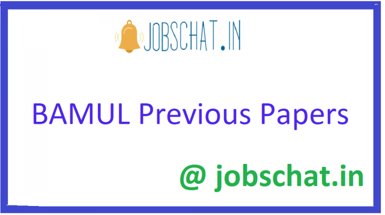 BAMUL Previous Papers - Model Papers PDF Free Download