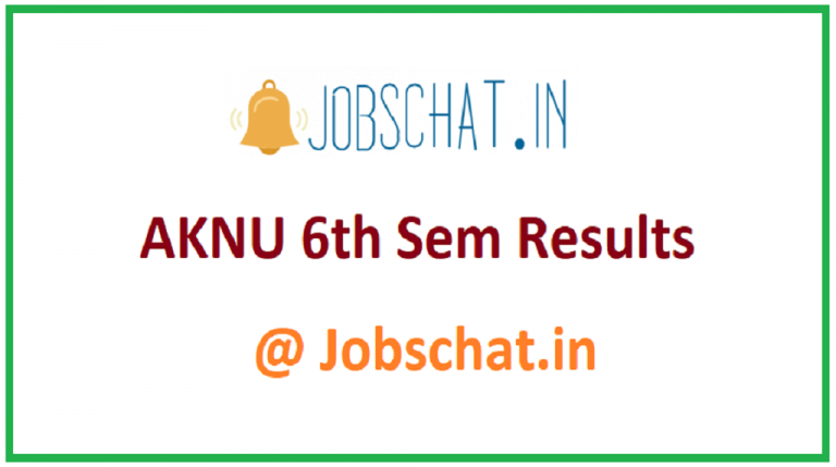 AKNU 6th Sem Results 2021 - Degree, PG 6th Sem Results