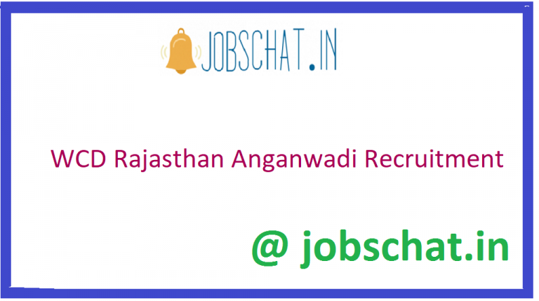 WCD Rajasthan Anganwadi Recruitment 2021 - 15207 Posts