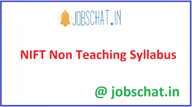 NIFT Non Teaching Syllabus 2021 PDF - MTS Exam Pattern
